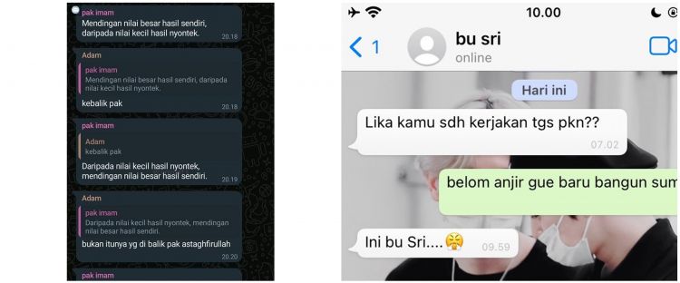 11 Chat lucu guru dan pelajar kelewat absurd ini niscaya bikin wali ...