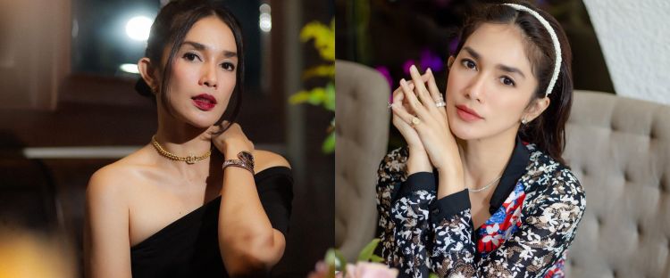 9 Penampilan Ussy Sulistiawaty jadi bridesmaid, pesona cantiknya