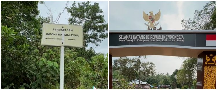 11 Potret jalan perbatasan Indonesia-Malaysia di Kalimantan ini bikin ...
