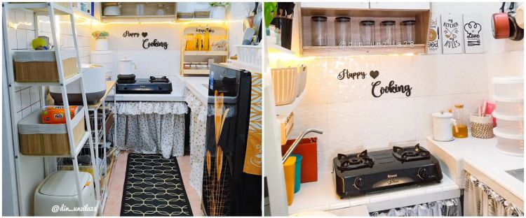 9 Potret dapur sepetak tanpa kitchen set ini visualnya idaman si ...