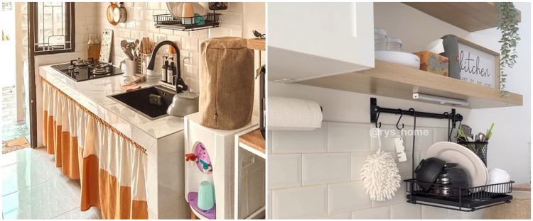 11 Potret dapur mungil cuma segaris ini penataannya apik bikin mupeng ...