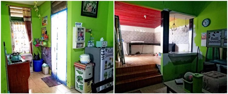 11 Potret Dapur Sempit Direnovasi Jadi Semi Tingkat Kelihatan Estetik Hasilnya Terlihat Lebih