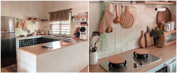9 Potret dapur tanpa kitchen set ini mirip farmhouse film Hollywood ...