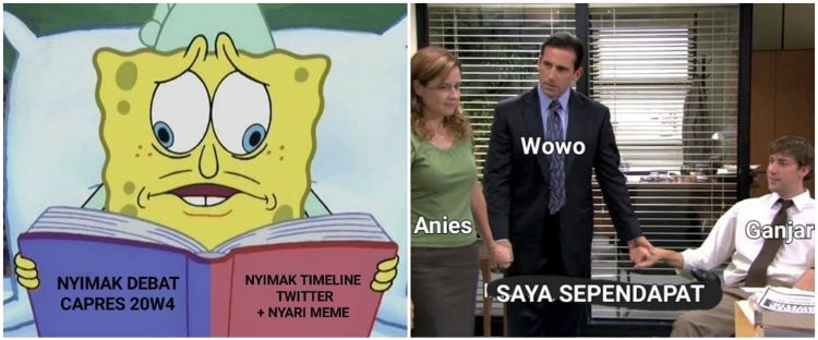 11 Potret kocak meme debat capres terakhir ini nyeleneh tapi layak ...