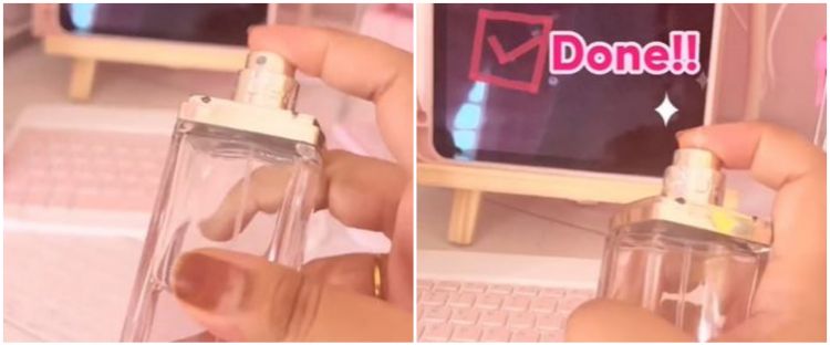 Bukan pakai jarum, trik mengatasi semprotan parfum macet ini mudah tak ...