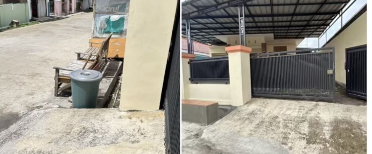 Buatkan kursi untuk pemilik warung di depan rumahnya, aksi wanita ini ...