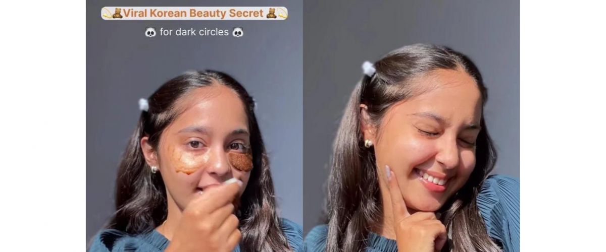 Without eye cream, take a look at this woman's trick to fade panda eyes ...