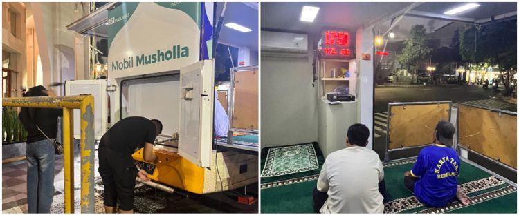Konsep musala berjalan ini unik banget, meski kecil tapi fasilitasnya ...