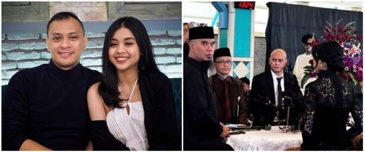 9 momen pernikahan putri Andra Ramadhan Dewa 19, Ahmad Dhani jadi saksi ...