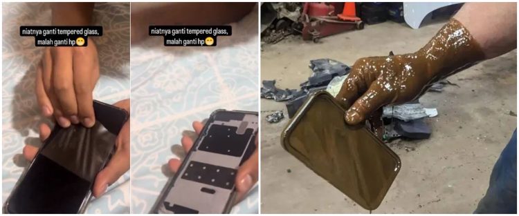 11 Potret kocak momen apes saat main handphone ini nyesek pol, ngelus ...