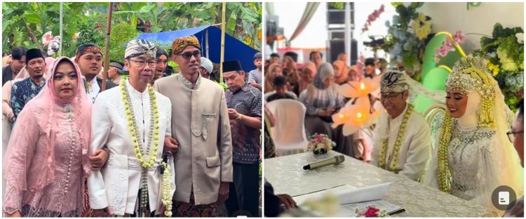 Momen Pernikahan Pengantin Terpaut Usia 40 Tahun Ini Sosoknya Curi