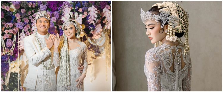 11 Gaya Mahalini dari lamaran hingga akad nikah, pakai busana yang ...
