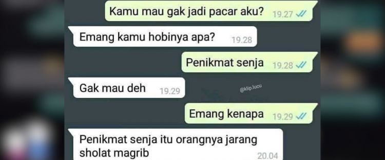 11 Chat lucu ditolak gebetan ini alasannya sungguh tak disangka-sangka, nyeseknya tembus layar HP