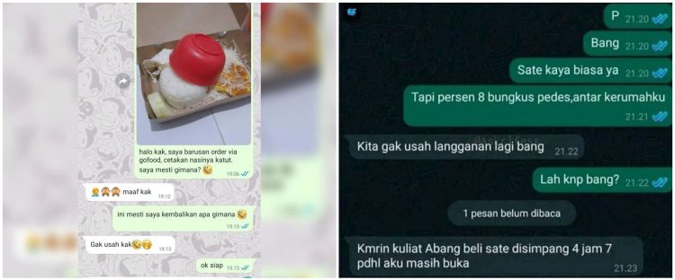 11 Chat lucu penjual dan pembeli makanan ini bikin ngakak di tengah ...