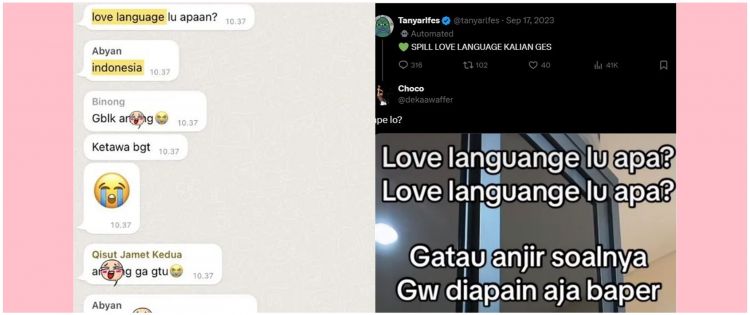 11 Jawaban kocak pas ditanya love language ini bikin nyengir, harus dikasih paham nih