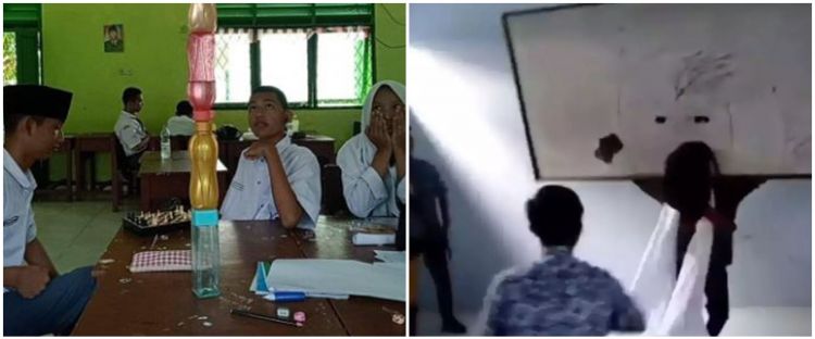11 Potret kocak cara siswa menghibur diri di sekolah ini nyeleneh pol ...