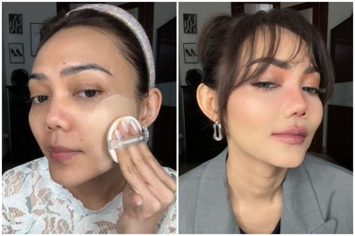 This Korean Look Rina Nose makeup tutorial only uses a cushion under ...