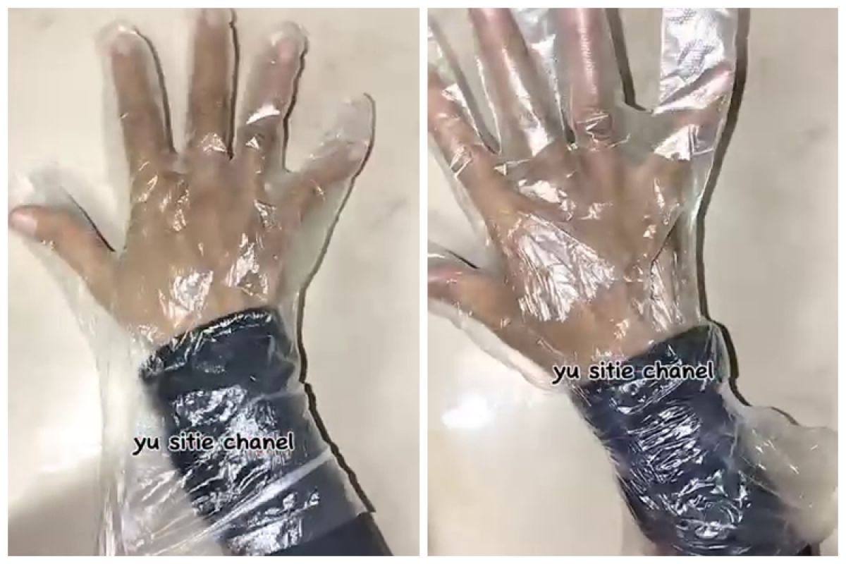 How to overcome oversized plastic eating gloves so that they are ...