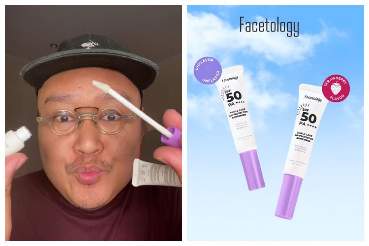 Protect your lips from UV rays, this is a review of Facetology Triple ...