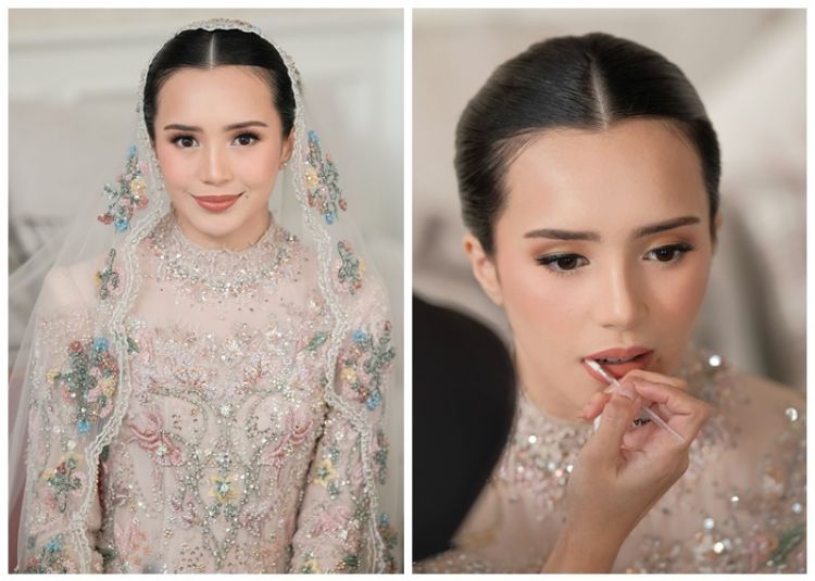 9 Detail makeup Beby Tsabina dari akad nikah hingga ngunduh mantu ...