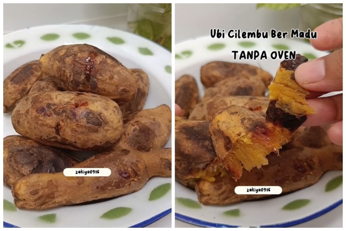 Without baking in the oven, this is a trick for cooking Cilembu sweet ...