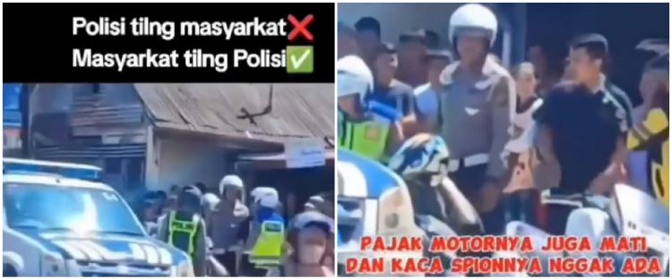 Cerita warga ditilang polisi gegara tak ada spion dan pajaknya mati, endingnya malah saling menilang