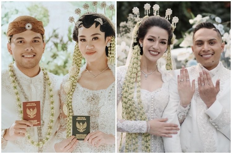 Sama-sama pakai adat Jawa saat menikah, ini 7 adu gaya makeup Aaliyah ...