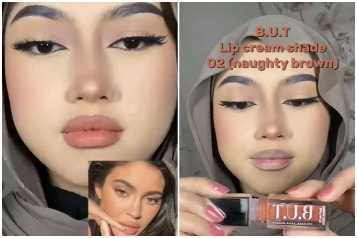 This trick for making plumpy lips in the style of Kylie Jenner only ...