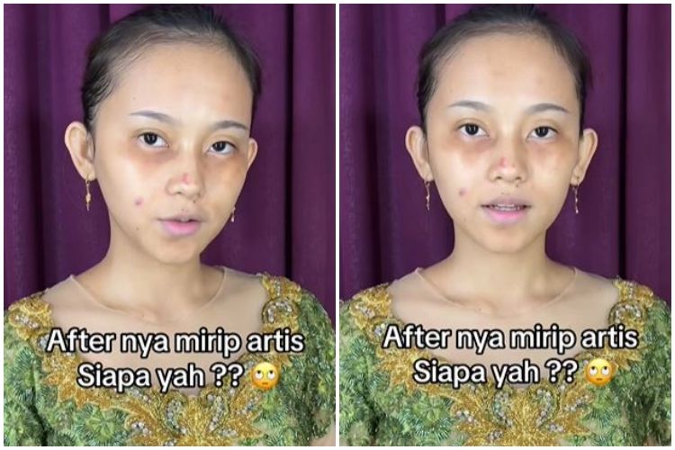 Transformasi makeup cewek bermata lazy eyes dirias ala semi-bold ...