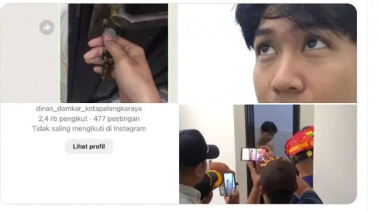 Momen pria terkunci di kamar mandi diselamatkan damkar dengan personel ...