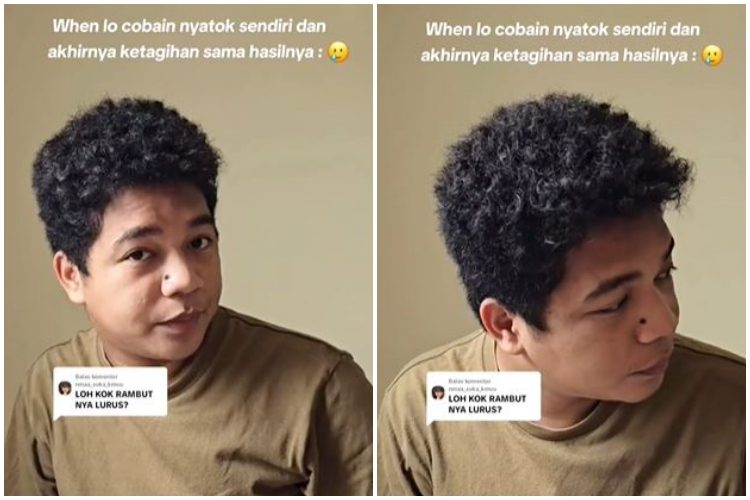 Punya rambut super keriting iseng nyatok malah ketagihan, penampilan ...