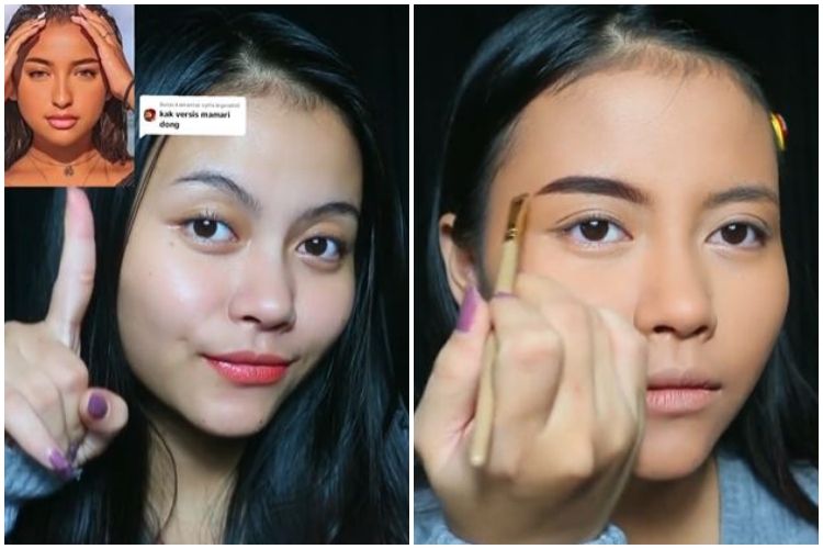 Cewek ini imitate makeup Jennifer Coppen hasilnya disebut bak kembaran ...