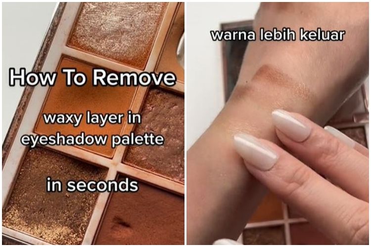 Warna kembali pigmented, trik atasi waxy layer pada eyeshadow glitter ...