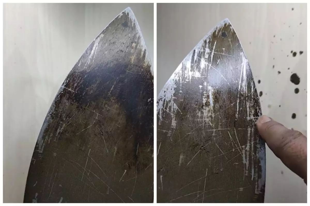 Easy trick to clean burnt crust on iron with 2 kitchen ingredients ...