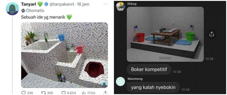 11 potret toilet dengan desain kocak pol, kreatif atau malah nyeleneh?