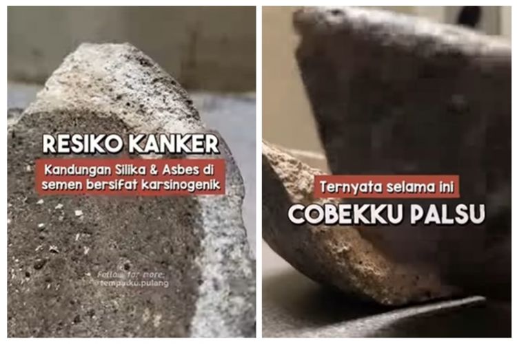 Emak-emak jangan mau tertipu, ini trik membedakan cobek batu asli dan ...