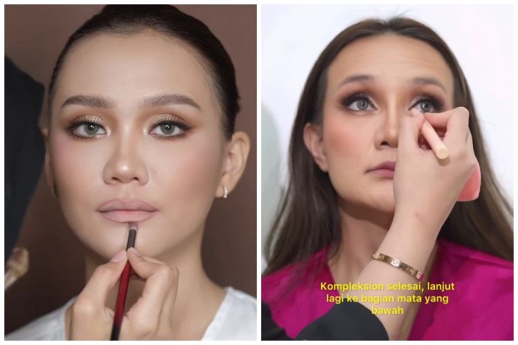 Recreate makeup resepsi Luna Maya, hasil riasan 2 MUA ini banjir pujian, mana yang lebih mirip?