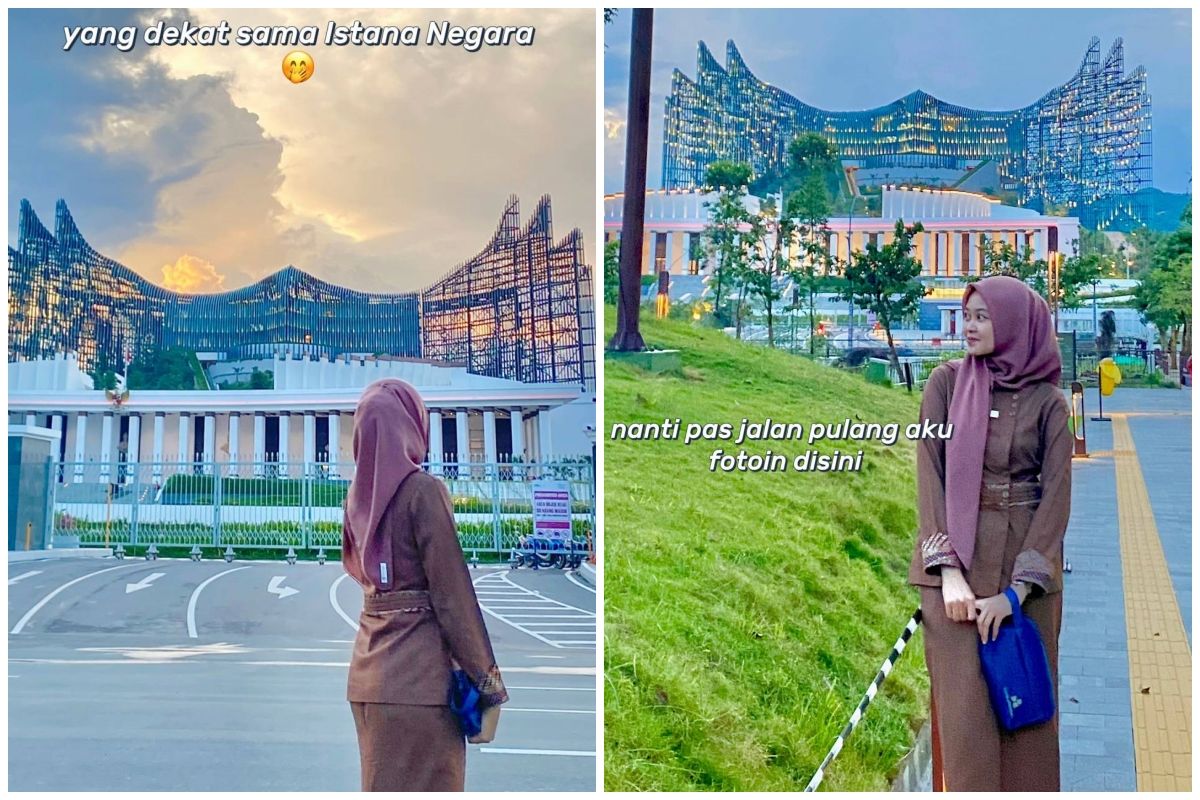 Not looking like she's stalled, this woman is proud to show off her work environment at IKN, 9 ...