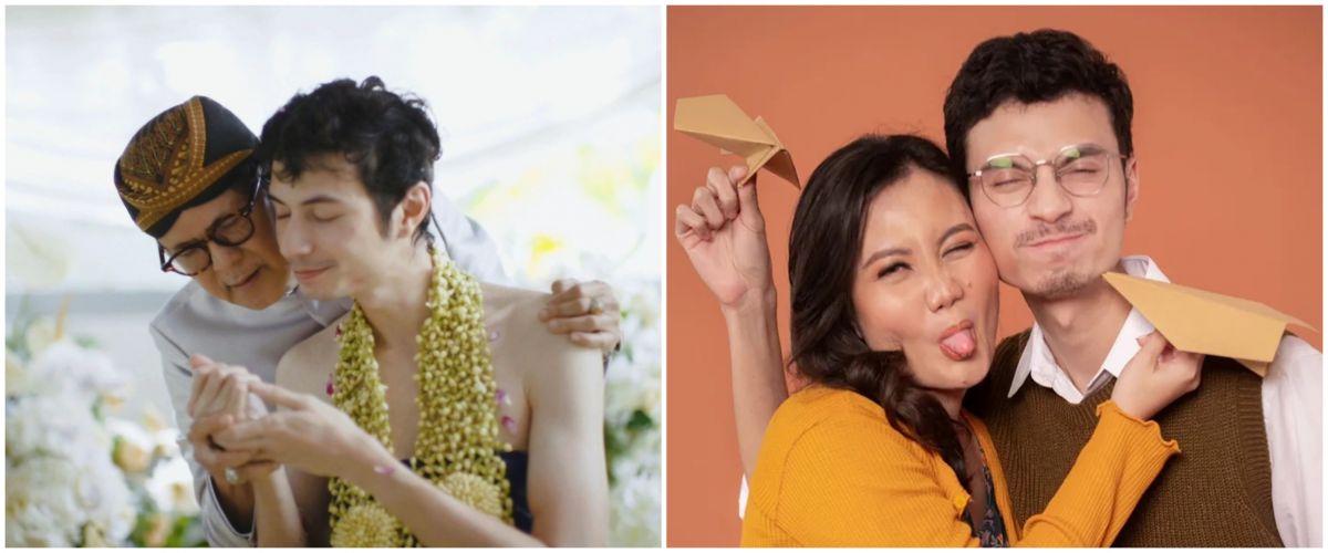 9 Pre-wedding portraits of Dr Boyke's children, Dhitya Dian Nugraha and Reza, his wife's ...