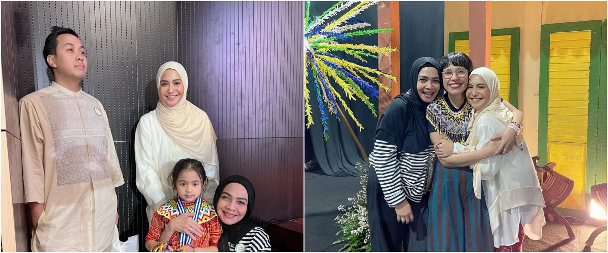 9 Graceful portrait of Caca Tengker in hijab attending children's ...