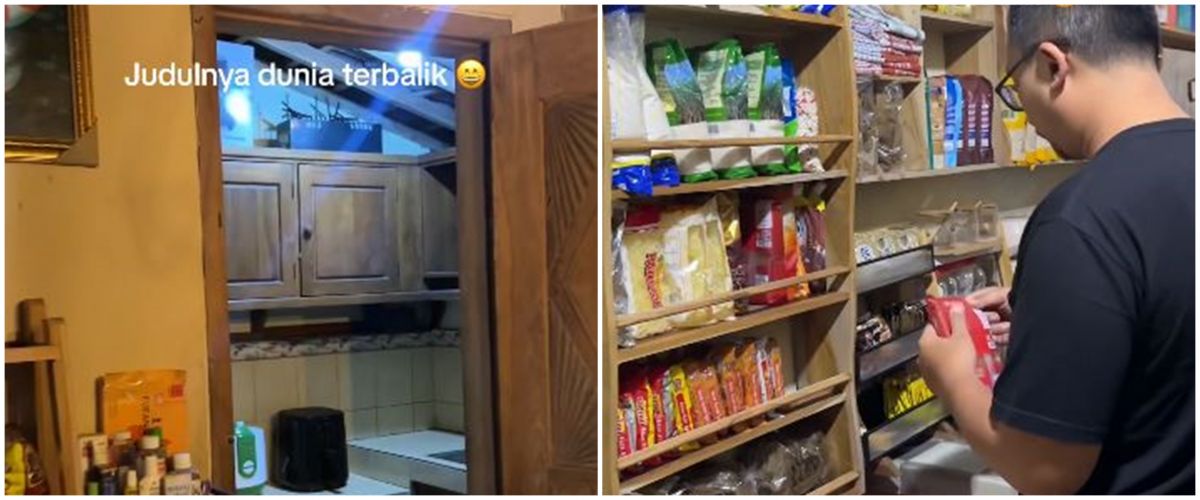 11 Portrait of a zinc kitchen with a warkop-style layout that is neat ...