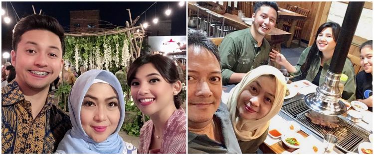 9 Potret kedekatan Dina Mariana dan Anjana Demira istri Ezra mantan HIVI, bak anak kandung