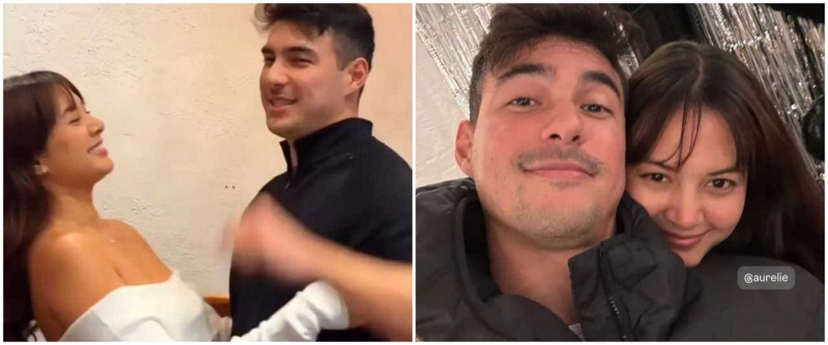 No fancy celebration, this is the moment of Aurelie Moeremans and Tyler Bigenho's blessing in ...