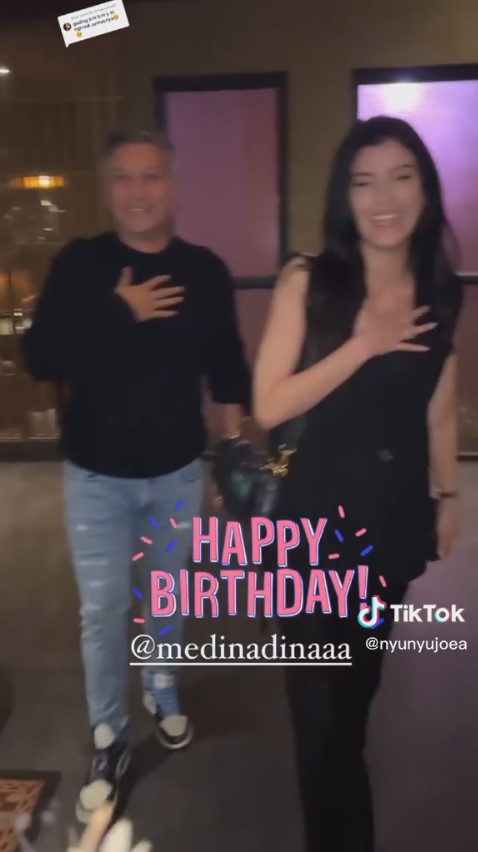 7 Momen Gading Marten beri kejutan ultah Medina Dina yang diduga pacar barunya, rela undang ...