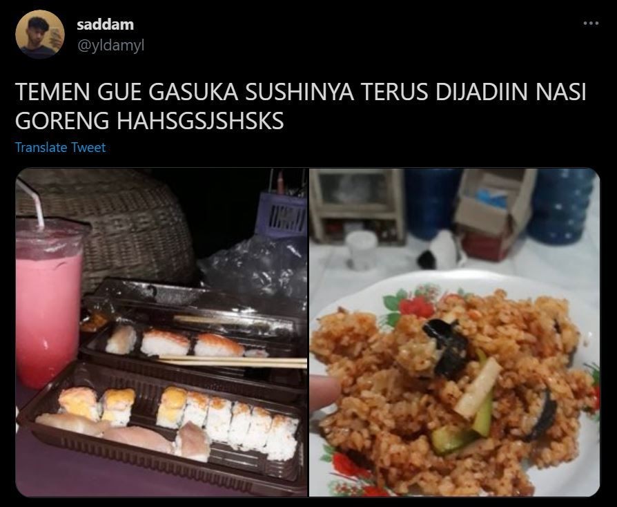 11 Potret kocak kelakuan nyeleneh warga +62 makan sushi ini bikin ngelus dada, nggak gitu caranya