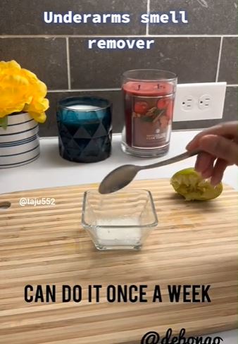 Instead of using deodorant, this is a way to reduce the sour smell in ...