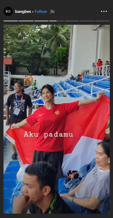 10 Momen Maria Ozawa dukung timnas Indonesia di SEA Games 2019