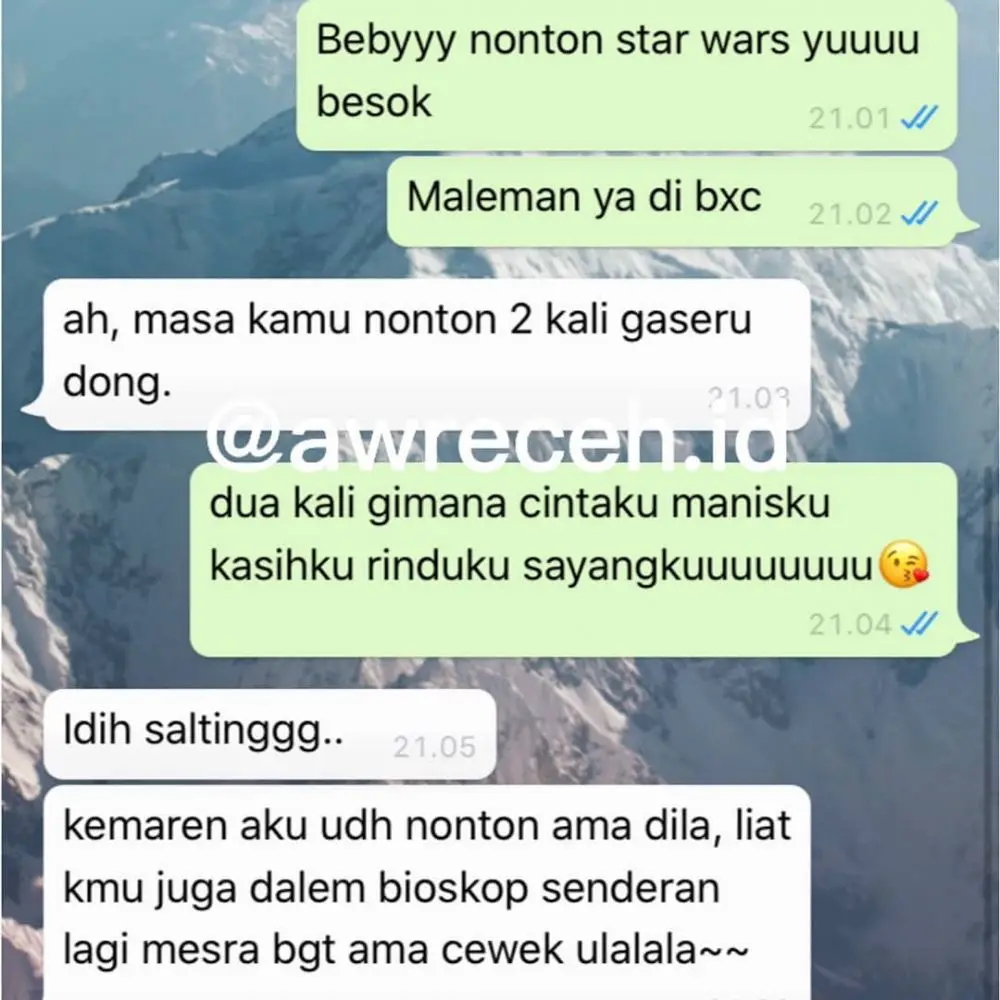 10 Chat WA lucu nyindir pacar ini bikin mikir keras 10 Chat WA lucu nyindir pacar ini bikin mikir keras