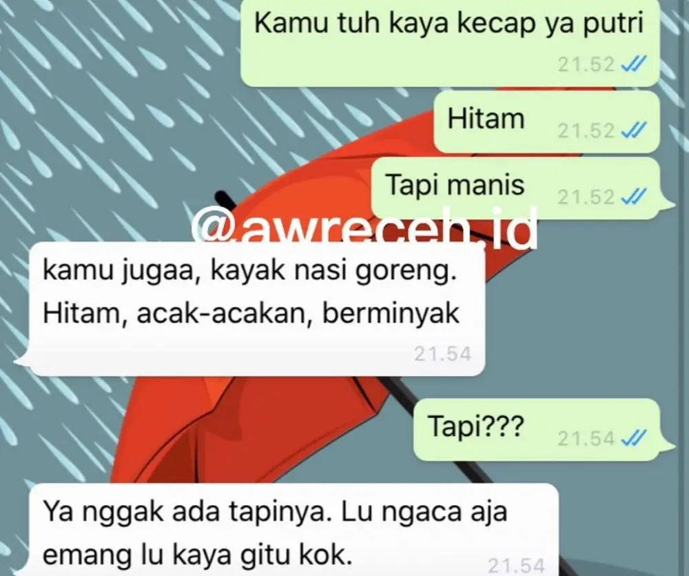 10 Chat WA lucu nyindir pacar ini bikin mikir keras 10 Chat WA lucu nyindir pacar ini bikin mikir keras