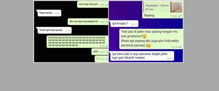 10 Chat orang saat pacaran, bikin kamu mengerutkan dahi